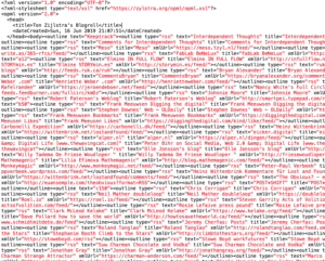 My Human Readable OPML Blogroll – Interdependent Thoughts